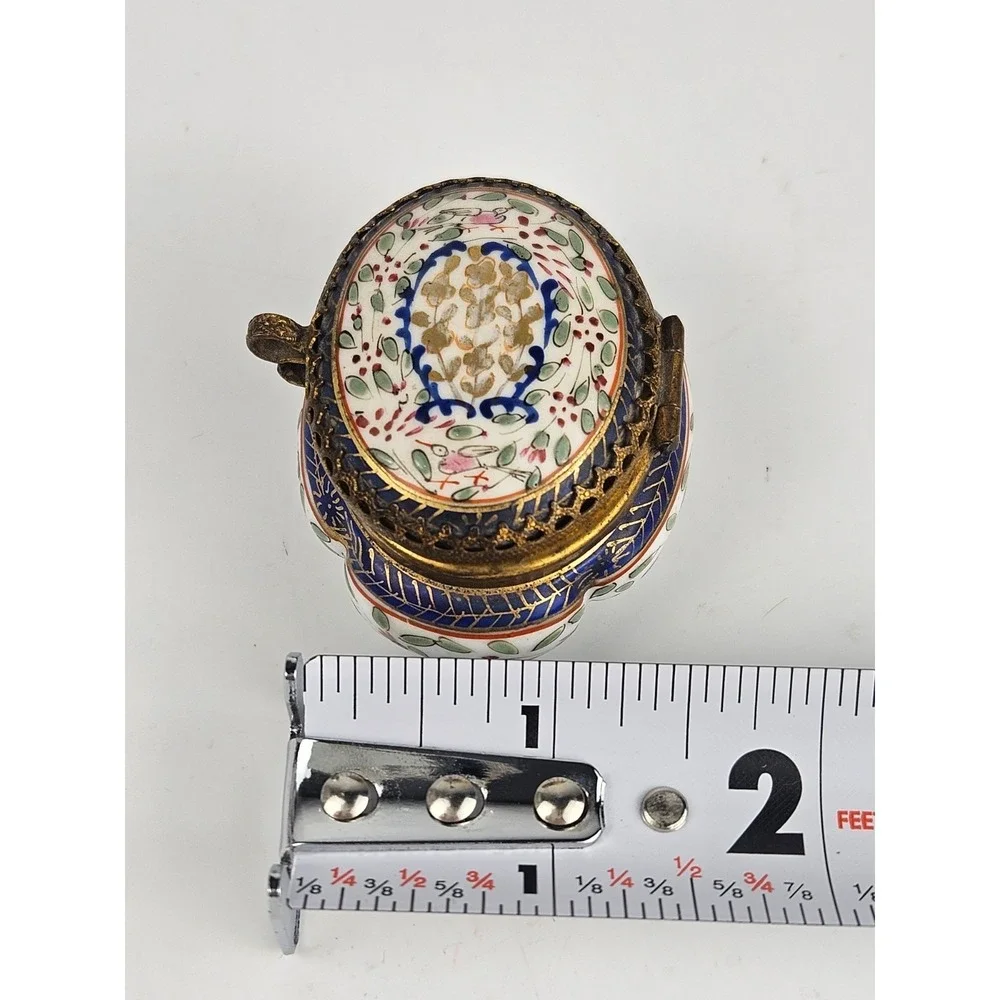 Holiday | Antique European Porcelain Trinket Box Ormolu Mounted Imari ...